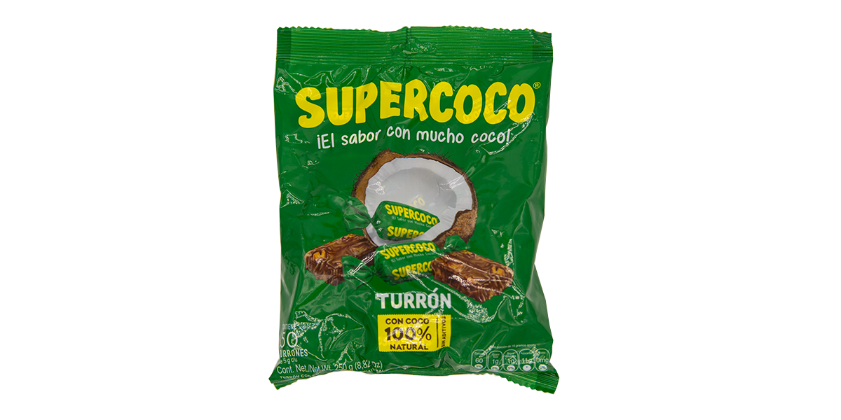 SuperCoco Turron (50 Unidades) - Despensa Colombiana
